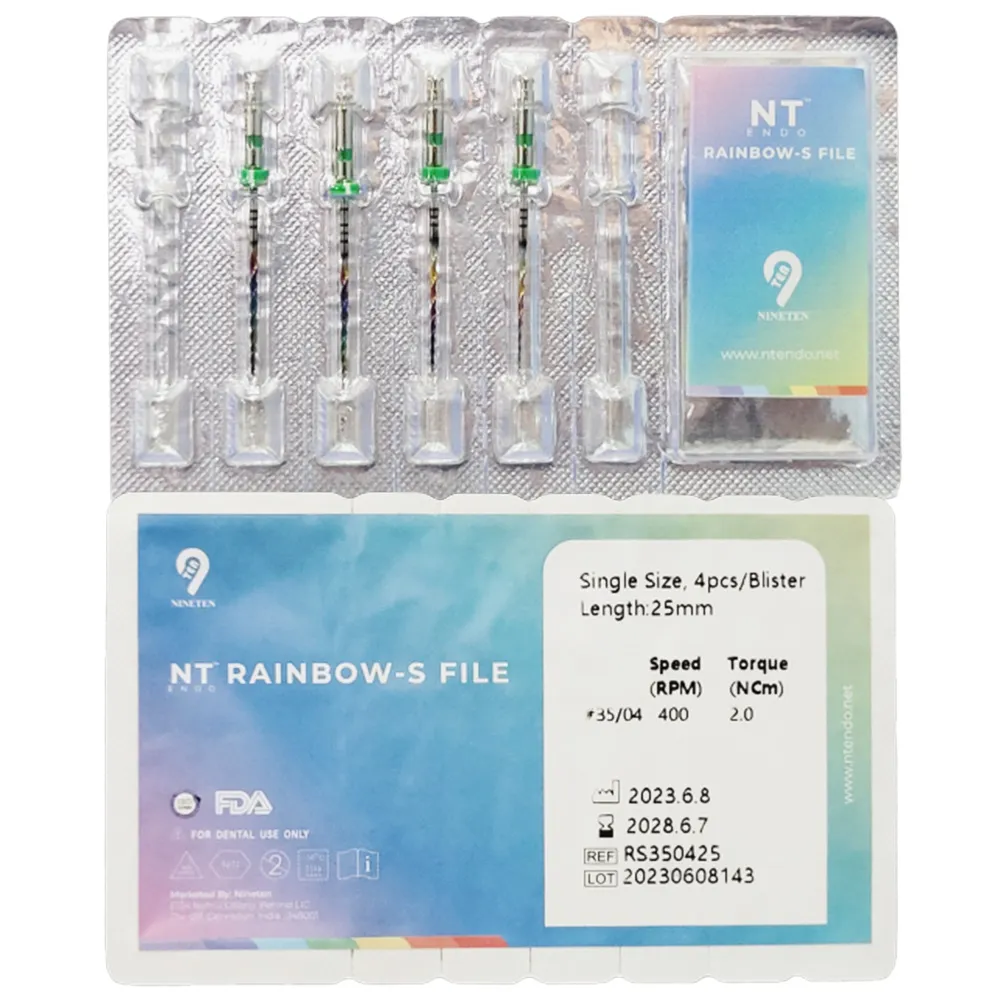 NT Rainbow S NiTi Rotary Files | Advanced Root Canal Treatment | Dentalkart