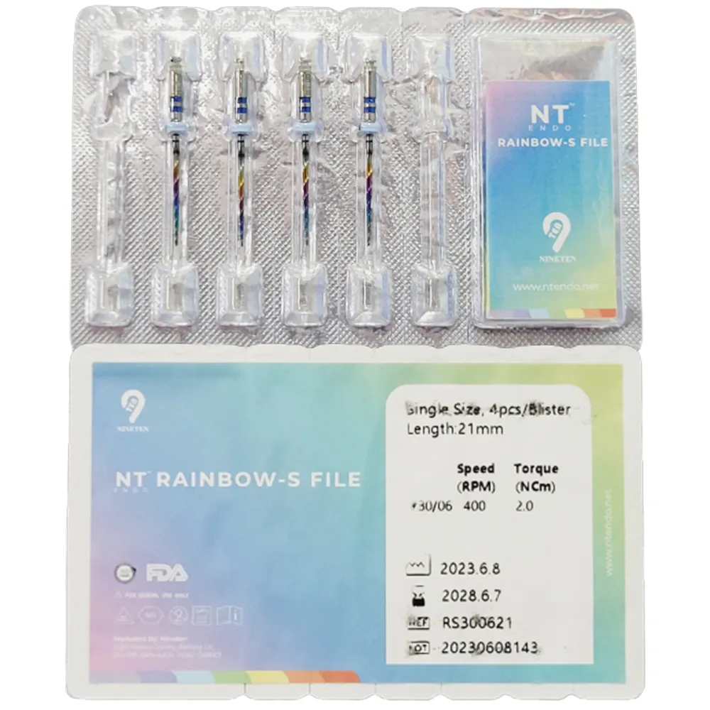 NT Rainbow S NiTi Rotary Files | Advanced Root Canal Treatment | Dentalkart