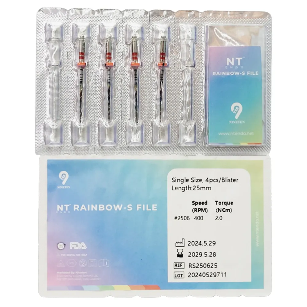 NT Rainbow S NiTi Rotary Files | Advanced Root Canal Treatment | Dentalkart