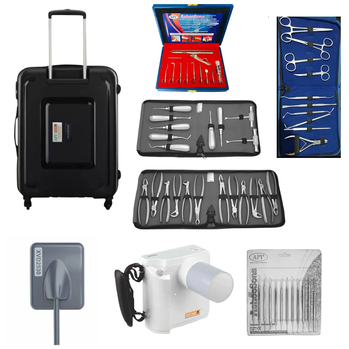 Runyes Portable DC X-Ray Xpect XVD2530 RVG API Inst Clinical Kit