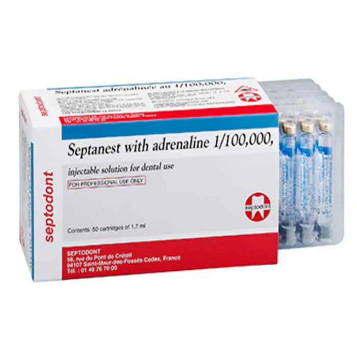 Buy Septodont Septanest 4% Articaine With 1:100,000 Epinephrine - Best ...