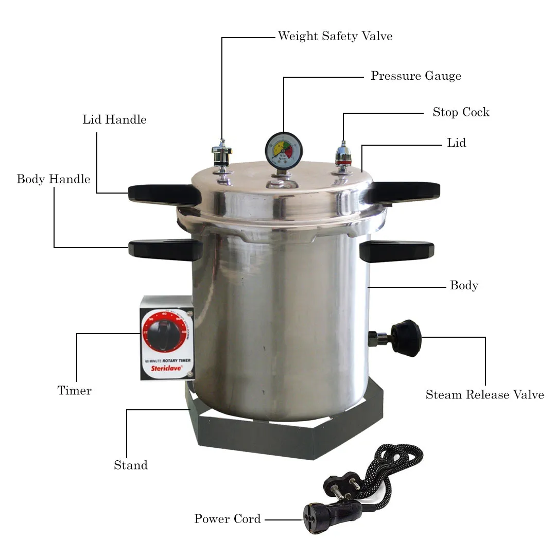 Buy Life Steriware Mirror Finish Portable Dental Autoclaves with Timer ...