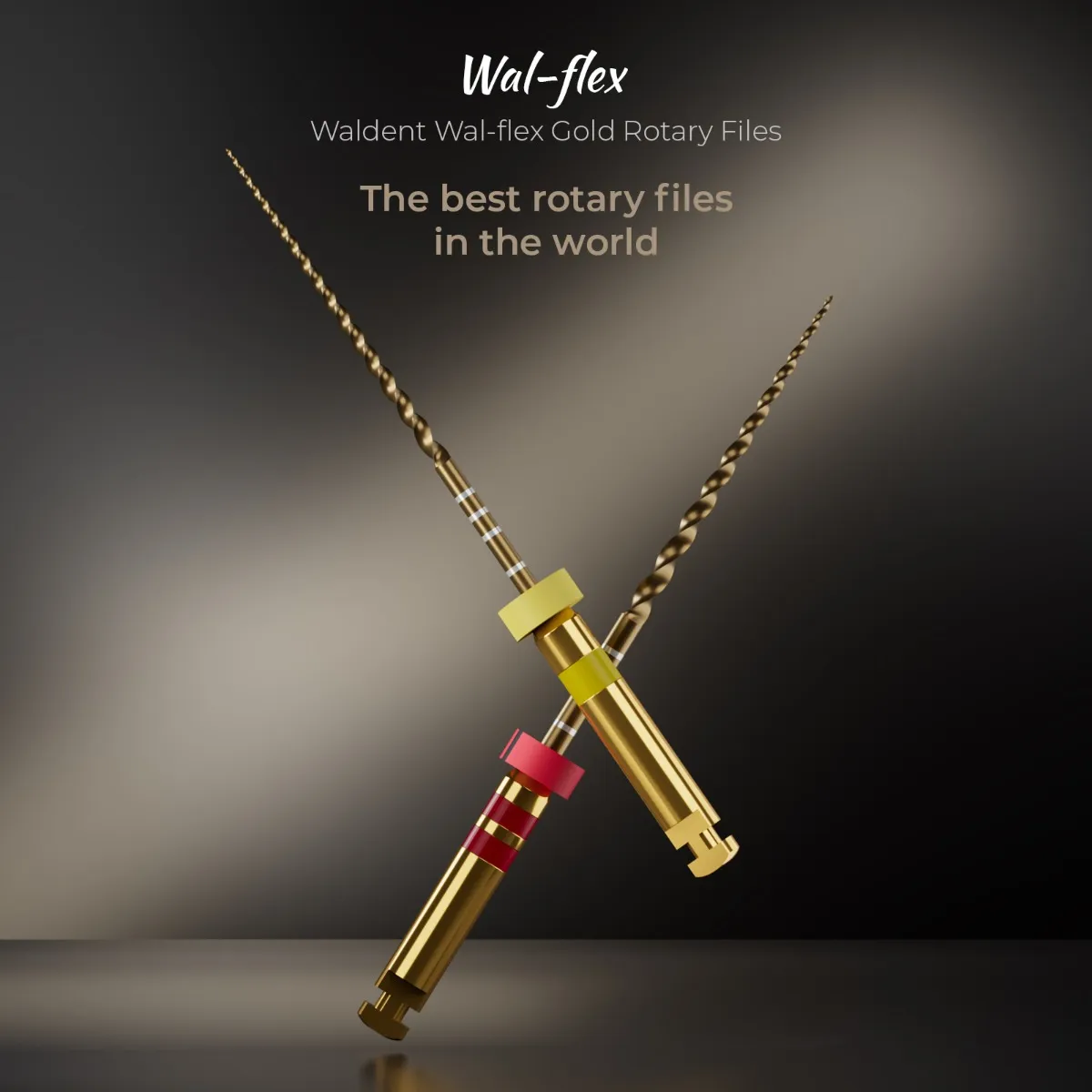 Waldent Wal-flex Gold Rotary Files - Assorted | Ni-Ti Gold Alloy High ...