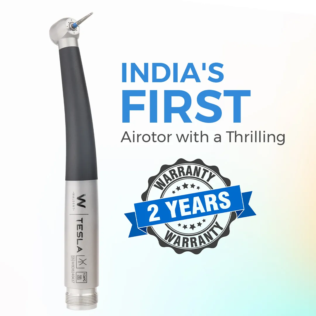 Waldent Tesla Airotor Standard Head And Accessories | Dentalkart