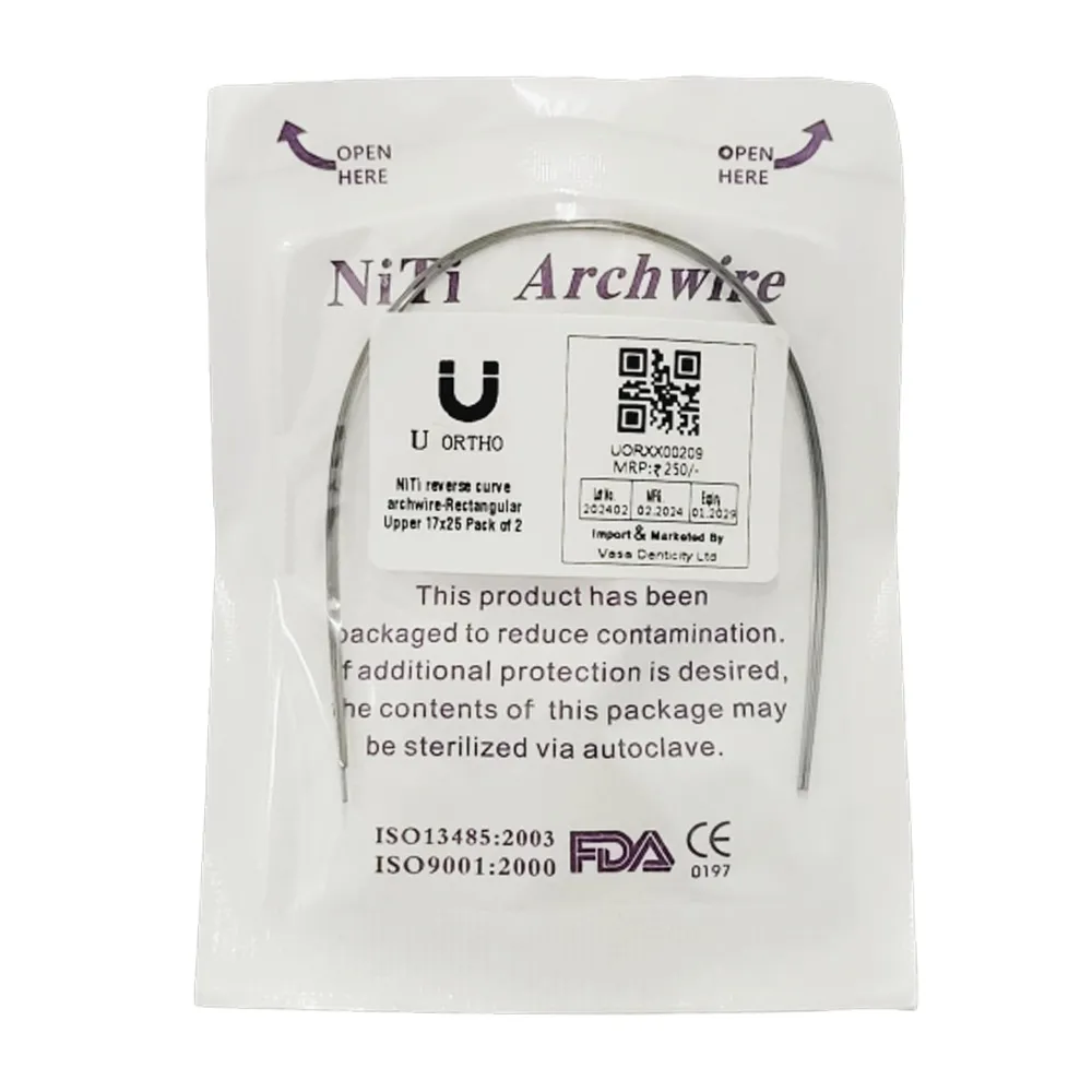 Shop U Ortho Niti Reverse Curve Archwire - Rectangular | Best ...