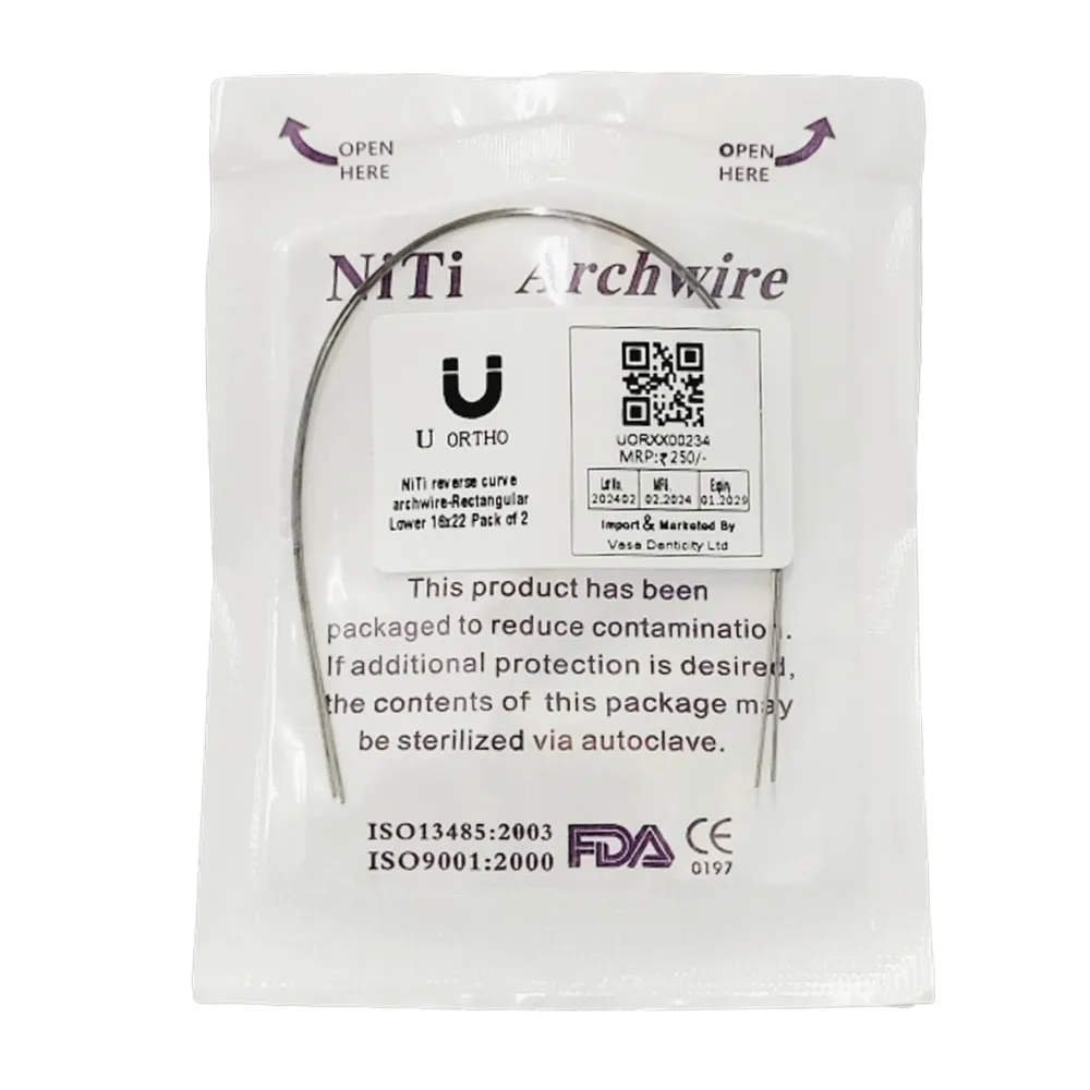 Shop U Ortho Niti Reverse Curve Archwire - Rectangular | Best ...