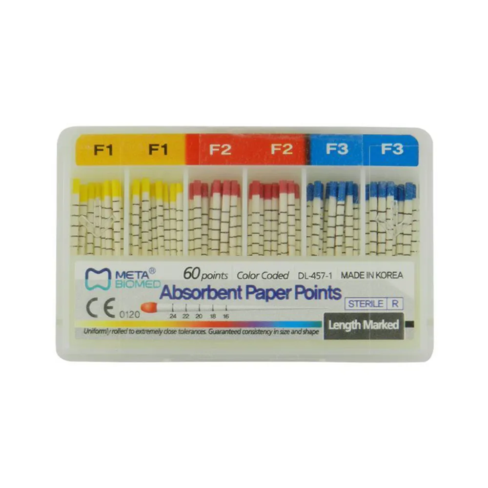 Meta Absorbent Paper Points - 2%: Highly Absorbent, Color-Coded, and ...