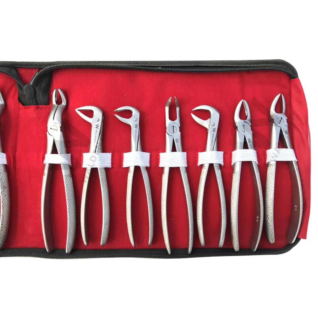 Buy Waldent Extraction Forceps Kit Set of 14 (K1/7) | Dentalkart