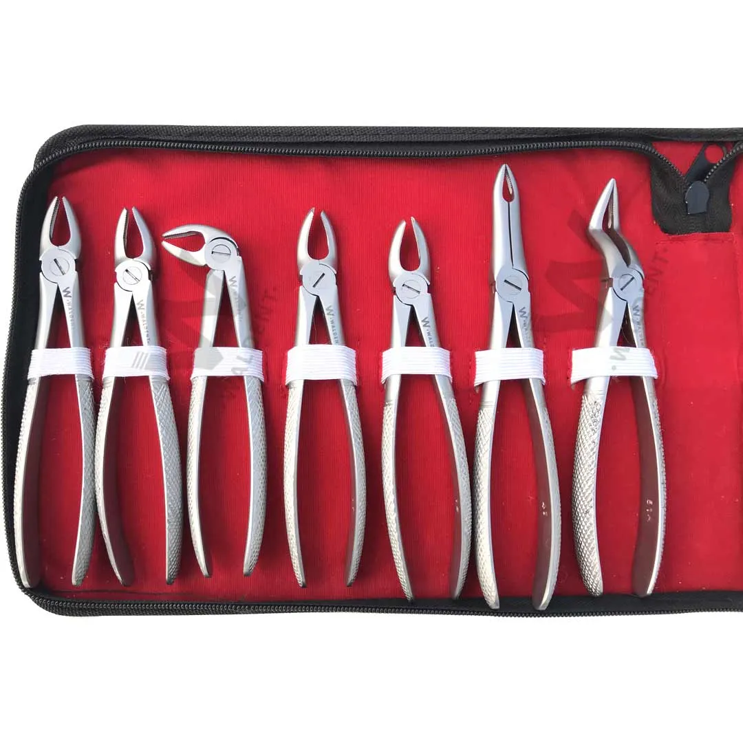 Buy Waldent Extraction Forceps Kit Set of 14 (K1/7) | Dentalkart