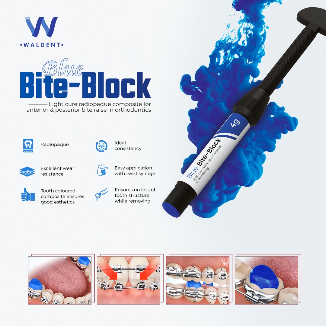 Waldent Blue Bite-Block | Dentalkart