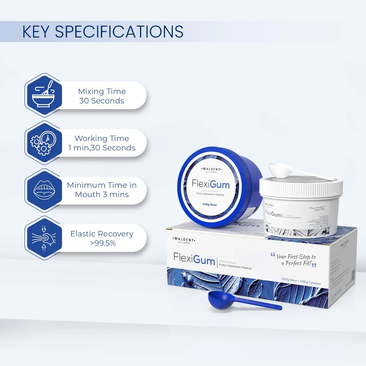 Buy Waldent FlexiGum VPS A-Silicone Putty | Dental Impression Material ...