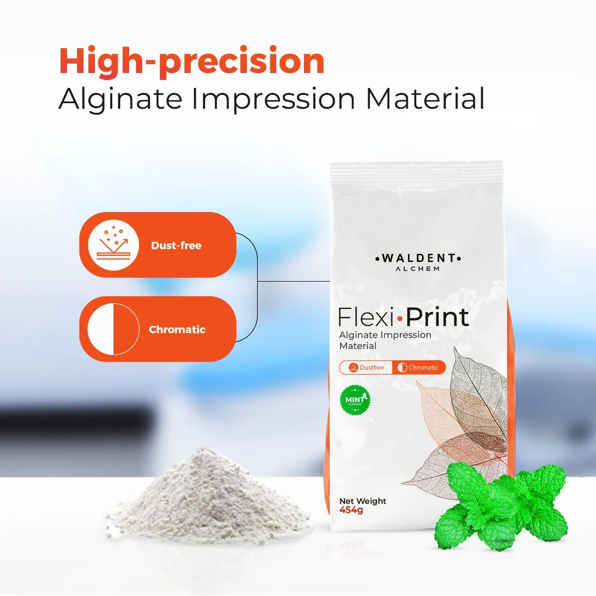 Waldent FlexiPrint Alginate Impression Powder | Dust-Free & High ...