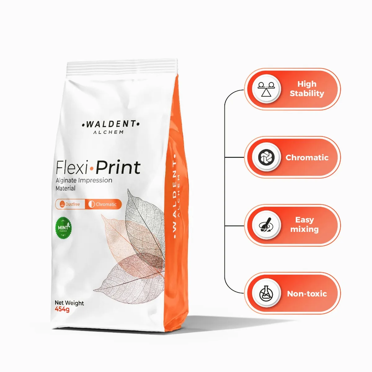 Waldent FlexiPrint Alginate Impression Powder | Dust-Free & High ...