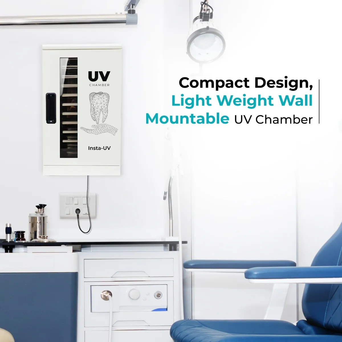 Dentis UV Chamber Insta-UV (12 Stainless Steel Trays) | Dentalkart