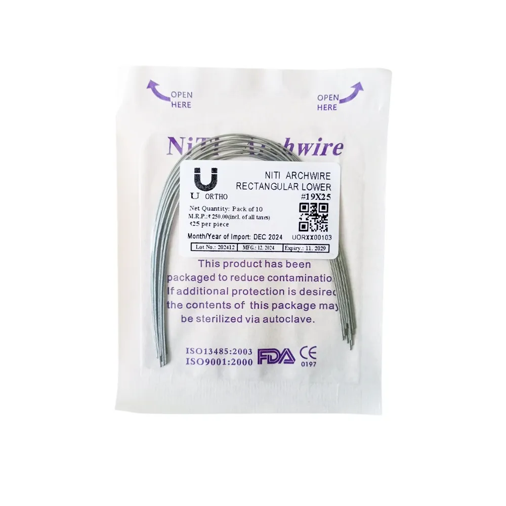 U Ortho NiTi Archwire - Rectangular (pack of 10) at Best Price | Dentalkart