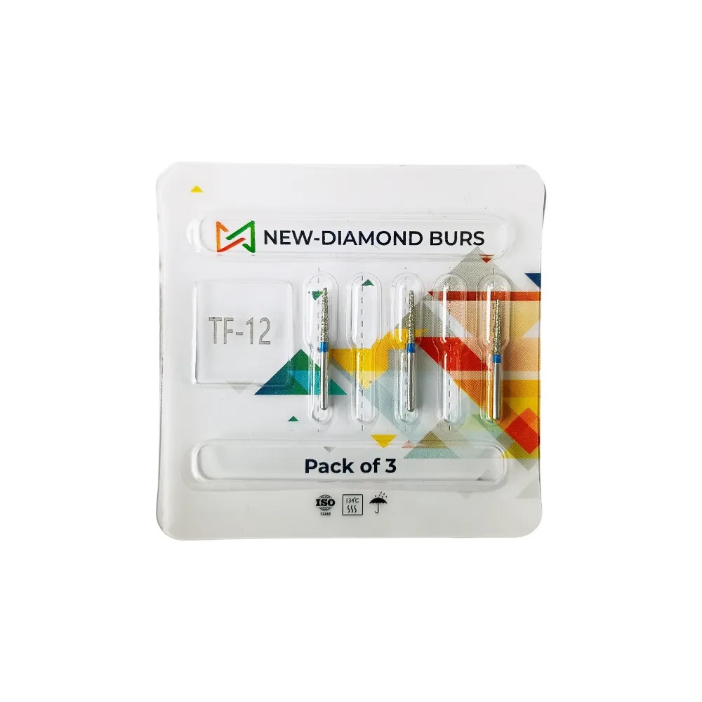 NewDiamond Taper Fissure Diamond Bur -TF ( Pack Of 3) | Dentalkart
