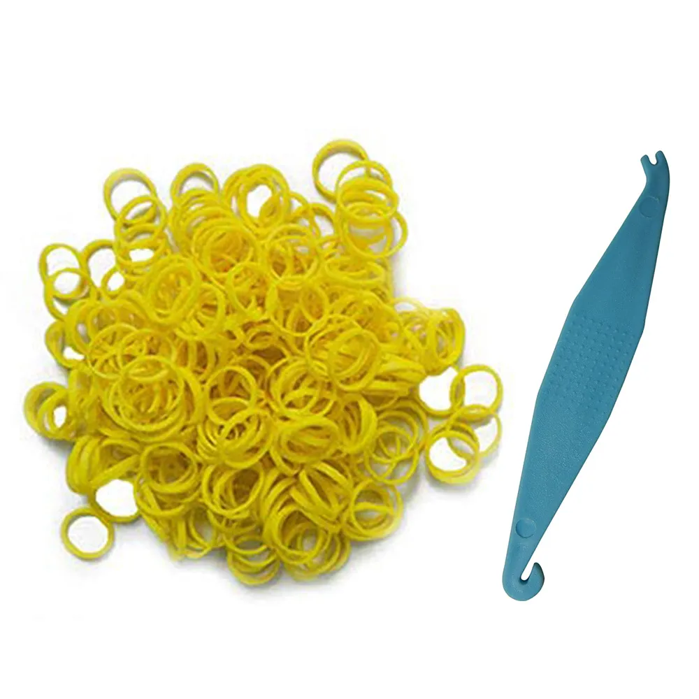 Captain Ortho Colour Elastics Yellow 5/16" - 2 Oz 100 Pcs x 17